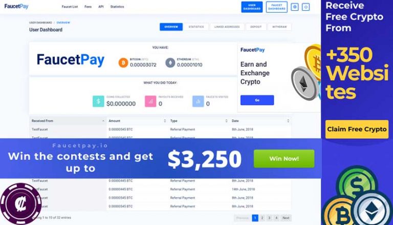 FaucetPay – Earn free crypto currency – The Value Digital World 💎